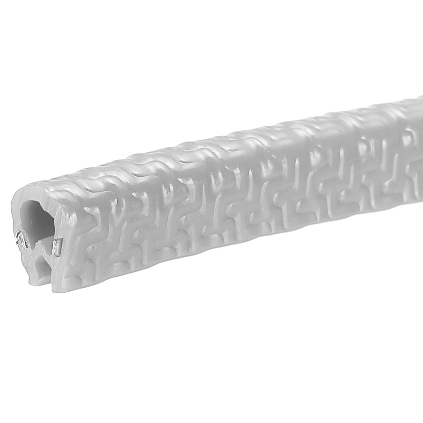 uxcell Edge Trim Gray U Shape Edge Protector Rubber with Steel Clips ...