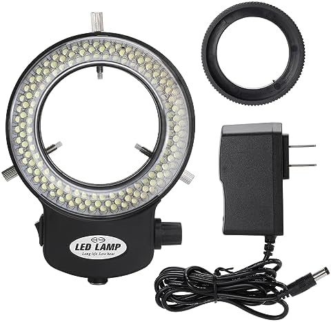 Amazon.com : Faruijie 144 LED Ring Microscope Light, Adjustable ...