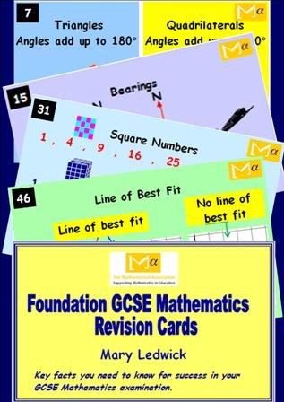 Foundation GCSE Mathematics Revision Cards: Key Facts You Need to Know ...