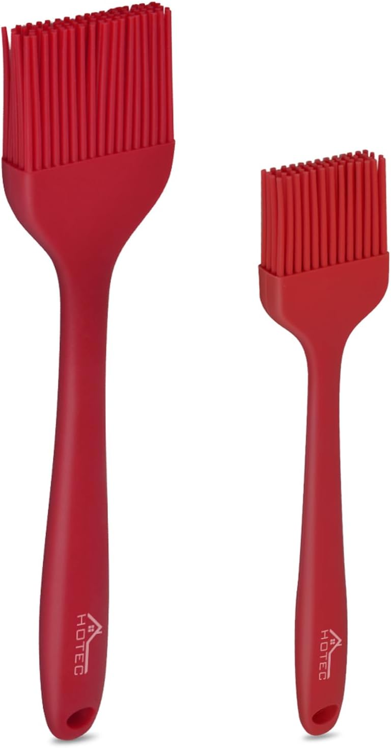 Amazon.com: 2PCS Silicone Basting Pastry Brush, JJOO Heat Resistant ...
