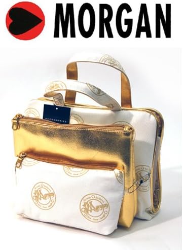 MORGAN - Traditional Set of 3 Toiletry Bags - Cream / Gold : Amazon.co ...