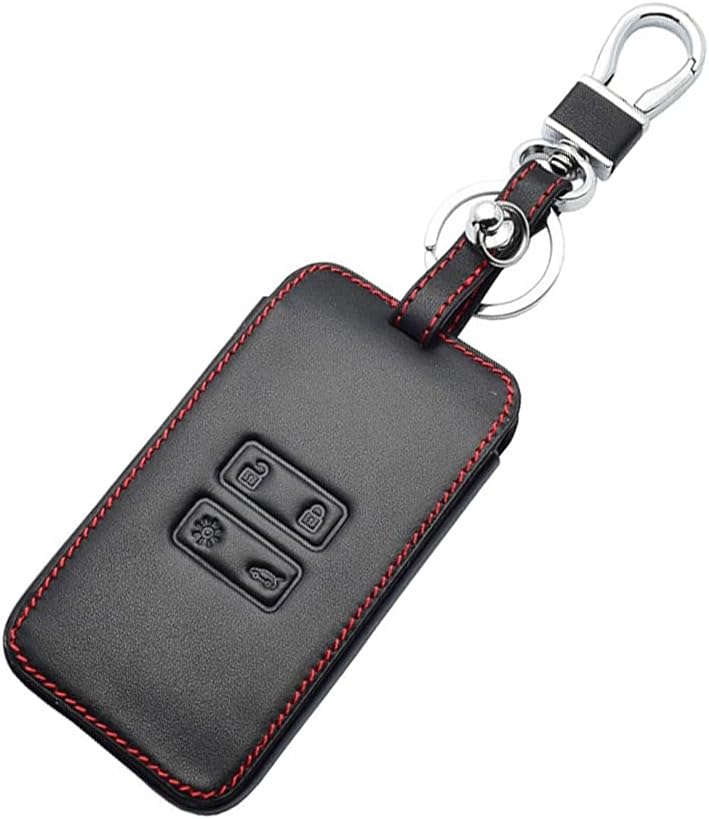 Happyit Carbon Fiber Style Leather Car Key Cover Cases keychain for ...