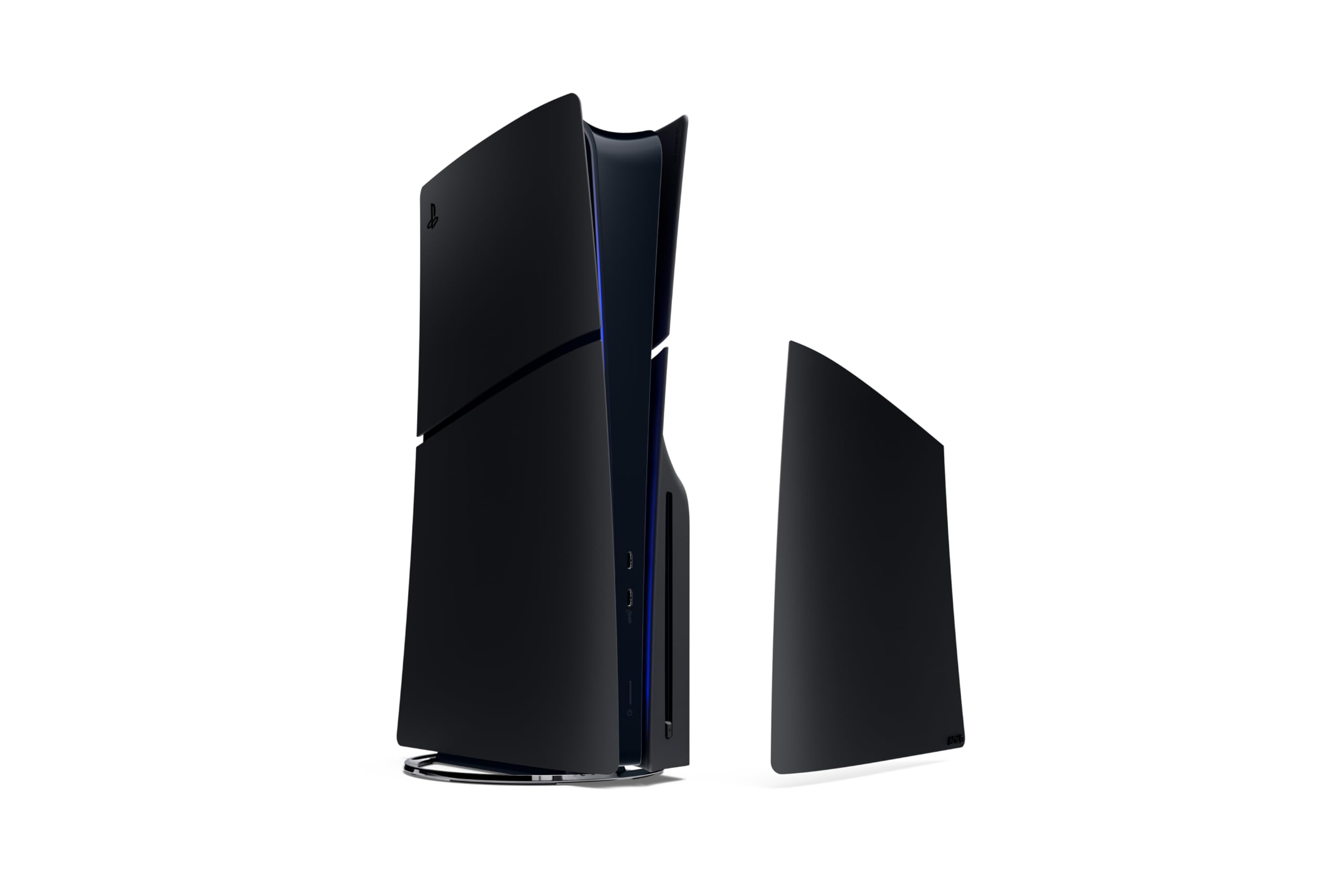 PlayStation 5 Console Covers (Model Group - Slim) – Midnight Black ...
