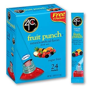 Amazon.com: 4C Powder Drink Mix Packets, Fruit Punch 3 Pack, 24 Count ...