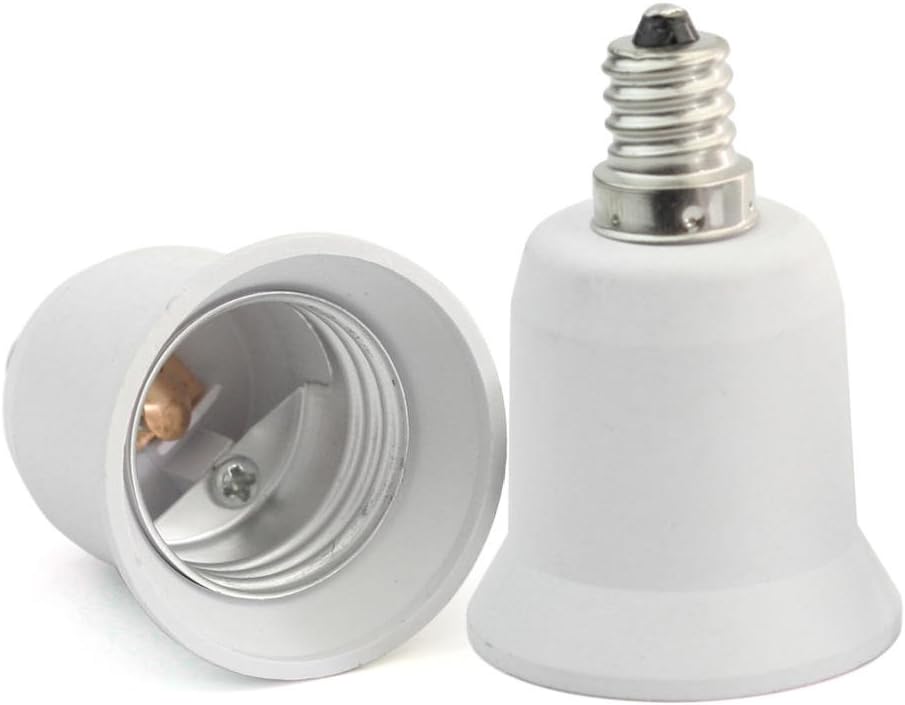 Amazon | 口金変換 アダプター E12-E26 電球 ソケット 口金 照明補助器具 (E12-E26, PC+銅) | SUPCF | 口金変換アダプタ