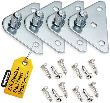 Gas Spring Mounting Bracket 10mm Ball Stud Strut Prop (2 Pairs - 10 ...