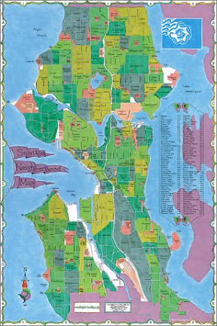 Amazon | Seattle Neighborhood Map | Big Stick, Inc. | World