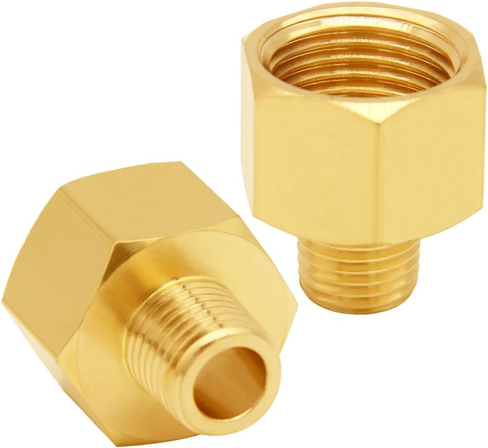 Amazon.com: Uenede 2PCS Brass Reducer Adapter, 1" NPT Female to 3/4 ...