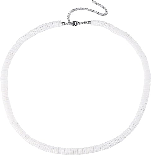 FIRAZIO 5Pcs Puka Shell Necklace Men Seashell Necklace Summer Beach ...