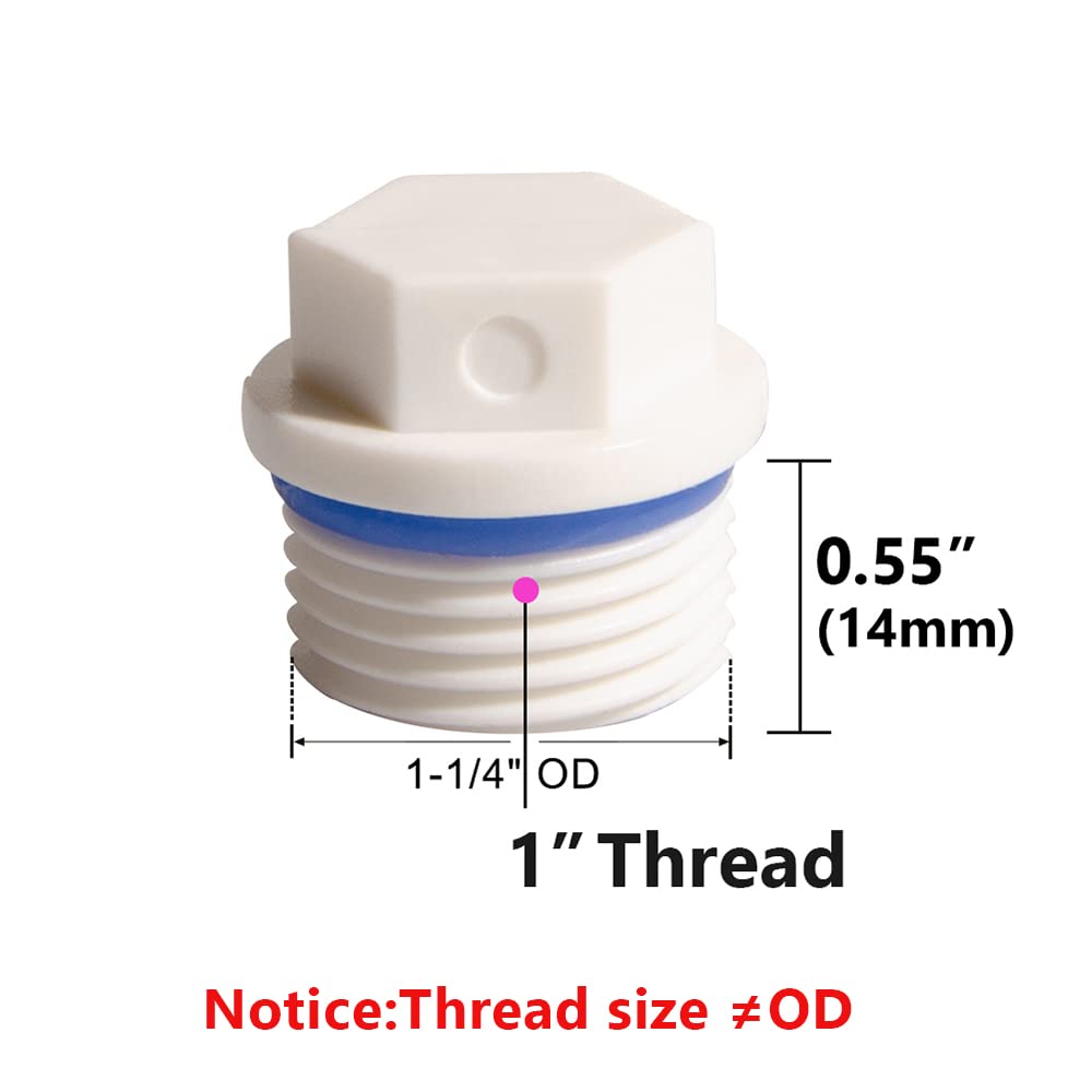 Snapklik.com : Feelers 1" PT Outer Hex Male Threaded PPR Pipe Plug End ...