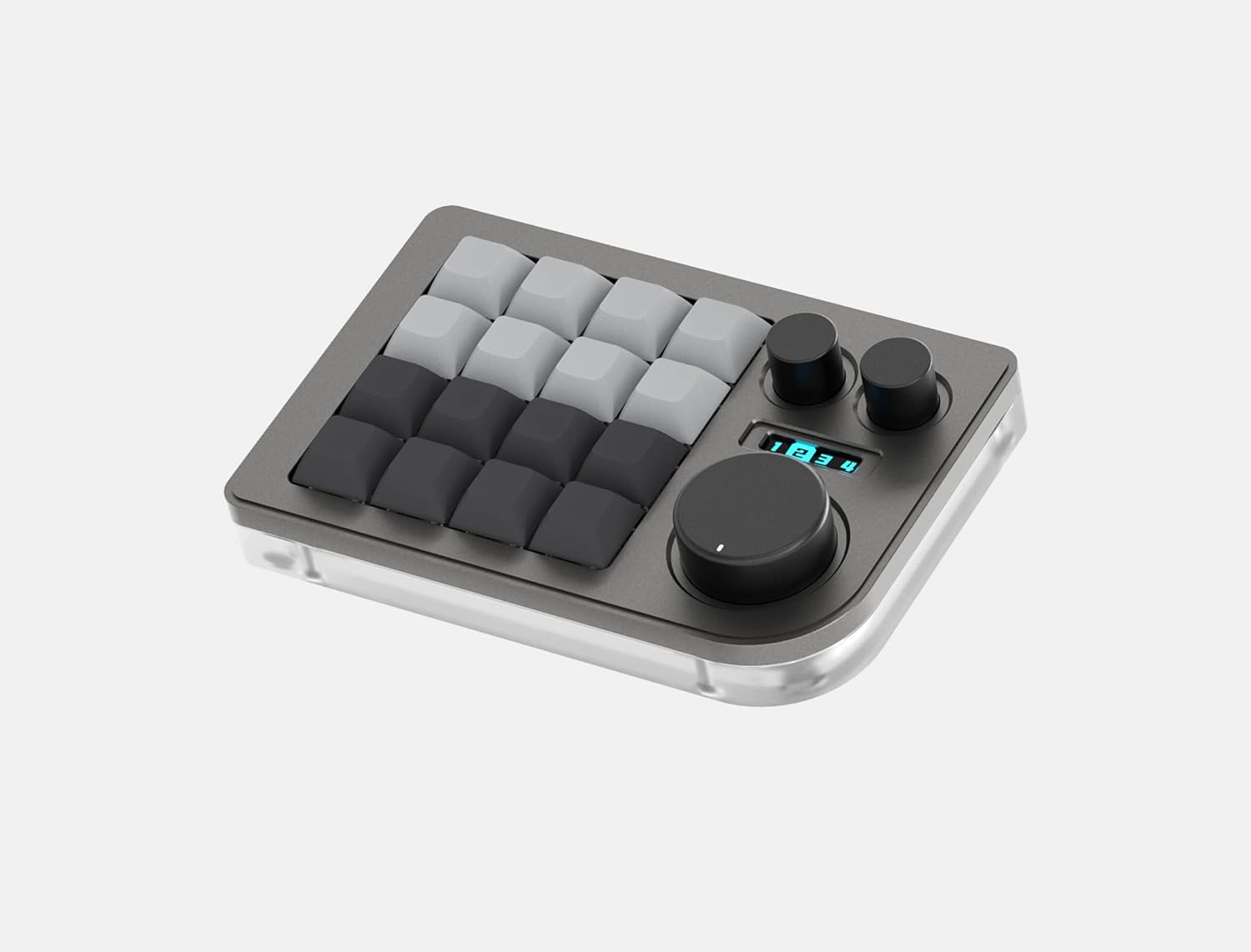 Amazon.com: KEEBMONKEY Megalodon Triple Knob Macro Pad Programmable ...