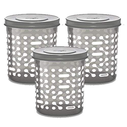 Milton Storex New Containers, Set of 3 (1000ml) - Black : Amazon.in ...