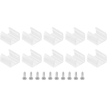PATIKIL LED Strip Light Clips, 100 Pack Mounting Bracket Fixing Clips ...