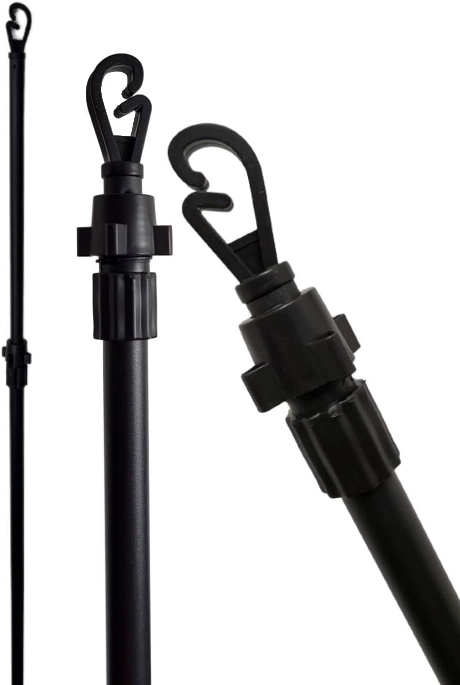 Telescopic Clothes Line Prop - 2.4M Heavy Duty Galvanized Metal Pole ...