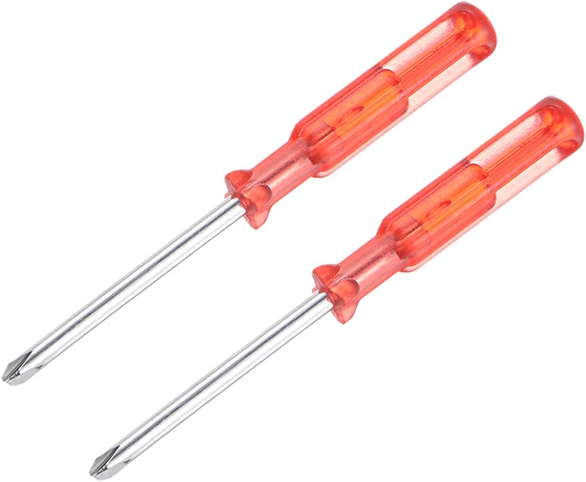 sourcing map Mini Phillips Screwdriver, 2.5mm Cross Head 65mm Length ...