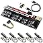 MZHOU PCIE Riser 1X to 16X Graphic Extension for Bitcoin GPU Mining ...