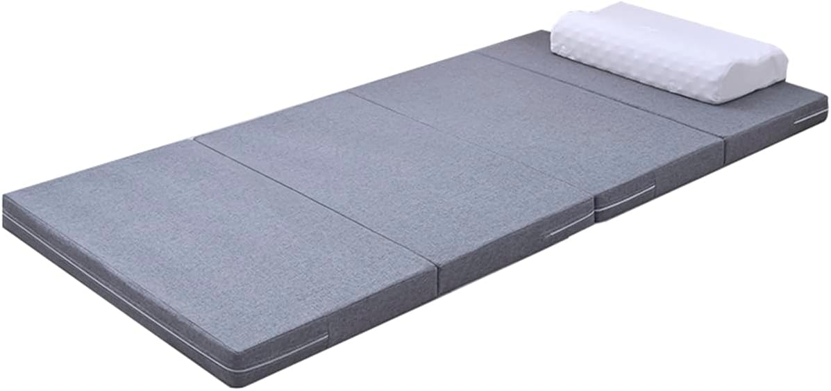 Folding Mattress Sofa Lounge Mat Pad Portable 4-Fold Foam Mattress ...