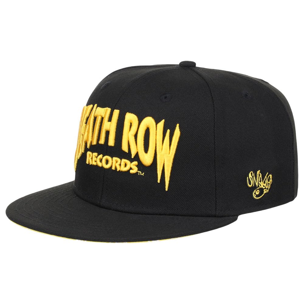 Death Row Records Wordmark w/Paisley UV Fitted Hat (7 5/8, BLK/GL) at ...