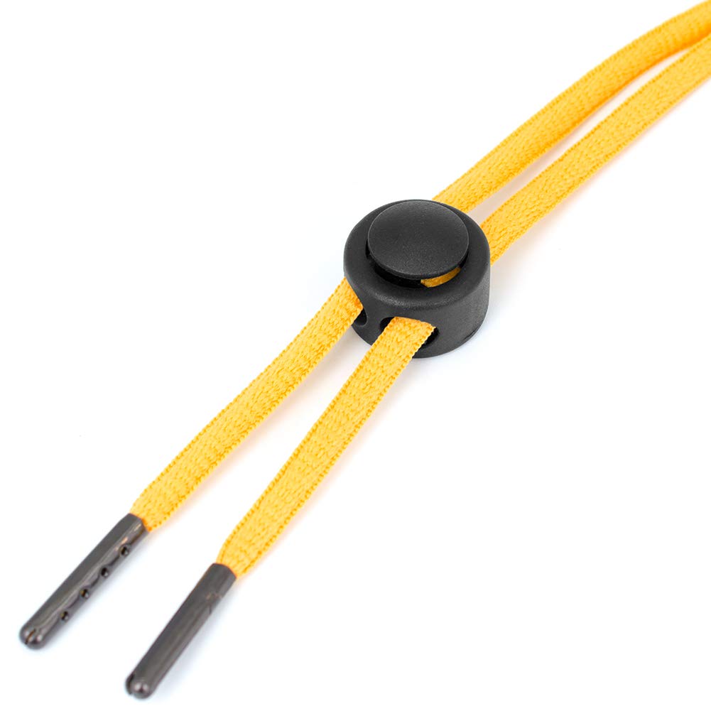 Dyzd Double Hole Cord Lock Stoppers Plastic Spring Stop For Paracord Drawstring