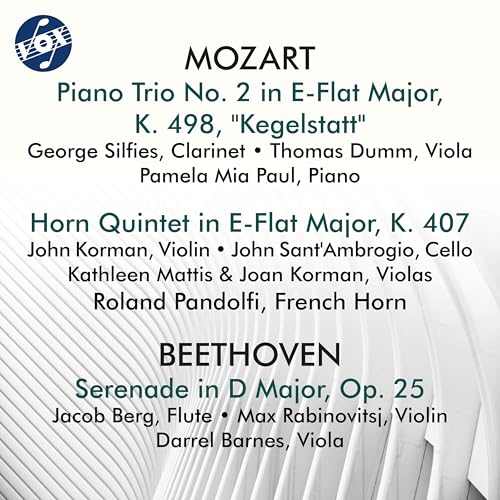 Amazon.com: Mozart: Piano Trio No. 2, K. 498 "Kegelstatt" & Horn ...