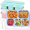 Amazon.com: Sinnsally 5 Compartment Bento Box, Reusable Lunch ...
