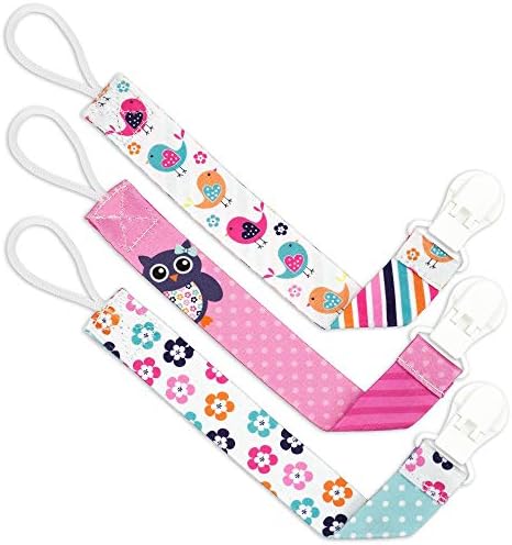 Amazon.com : Liname Neutral Pacifier Clip - 3 Pack Pacifier Clips for ...