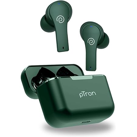 PTron Bassbuds Duo in Ear Earbuds with 32Hrs Total Playtime, Bluetooth ...
