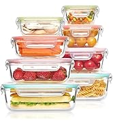 Amazon.com: Vtopmart Glass Food Storage Containers with Bamboo Lids, 4 ...
