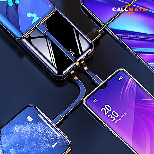 Callmate 20000mAh Power Bank, 15W Fast Charging| Buit-in 4-in-1 Cables ...