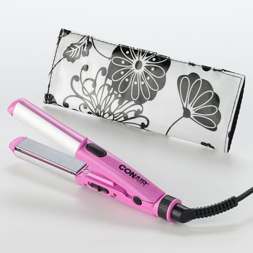 Amazon.com : Conair Mini Pro 2-in1 Ceramic Styler Pink : Flattening ...