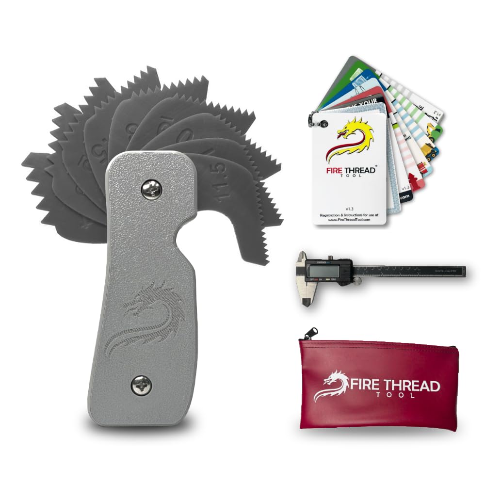 Amazon.com: Fire Thread Tool Kit - Fire Hydrant Fitting Thread Gauge ...