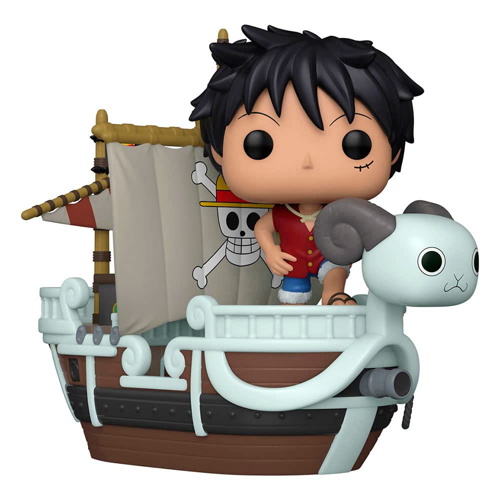 Amazon.com: POP Funko ! One Piece Rides Luffy with Going Merry Vinyl ...