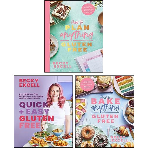 Becky Excell 3 Books Collection Set (How to Bake Anything Gluten Free ...