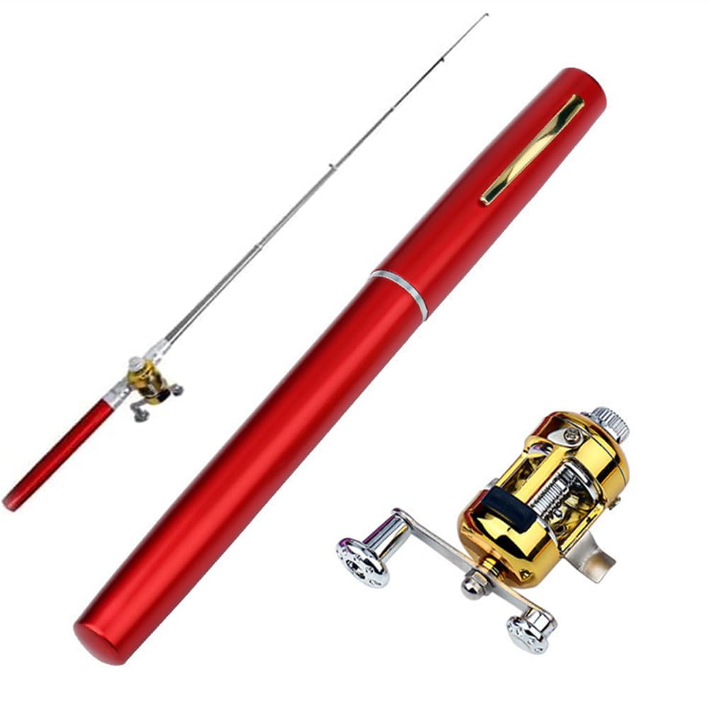 Telescopic Pen Fishing Rod Mini Pocket Collapsible Fishing Pole Kit ...