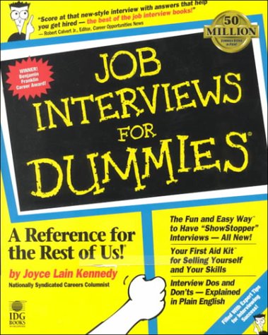 Dummies Month 2000 Bundle-Job Interviews FD & Cool Careers F (For ...