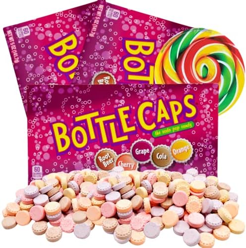 Amazon.com : Wonka Bottle Caps, Fizzy Hard Candy, 5 Ounce Theater Candy ...