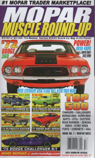 Mopar Muscle Round-Up Magazine Winter 2022: Amazon.com: Books