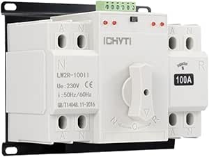LW2R LW4R 2P 4P AC230V 400V 100A Uninterruptible Dual Power Automatic Transfer Switch ATS (Color ...
