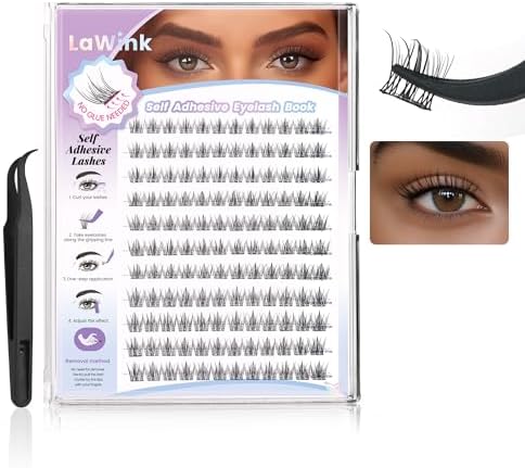 Amazon.com: BEYELIAN Self Adhesive Eyelashes Clusters, Press On Lashes ...