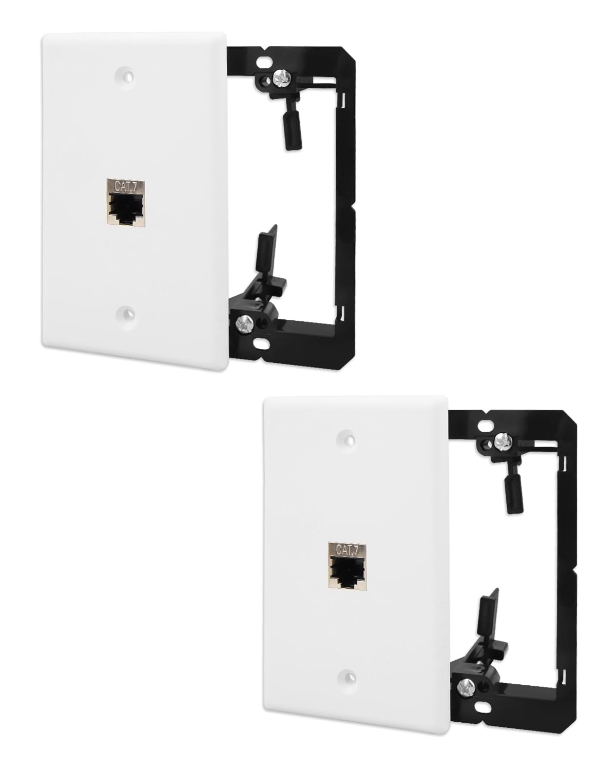 Amazon.com: ULXIOM Ethernet Wall Plate 1 Port with RJ45 Keystone Jack ...