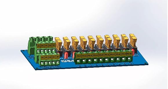 Amazon.com: OONO Screw Mount 20 Position Screw Terminal Block ...
