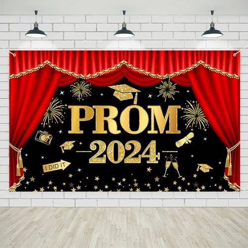 Amazon.com: Avezano Prom 2024 Backdrop Banner Prom Graduation ...