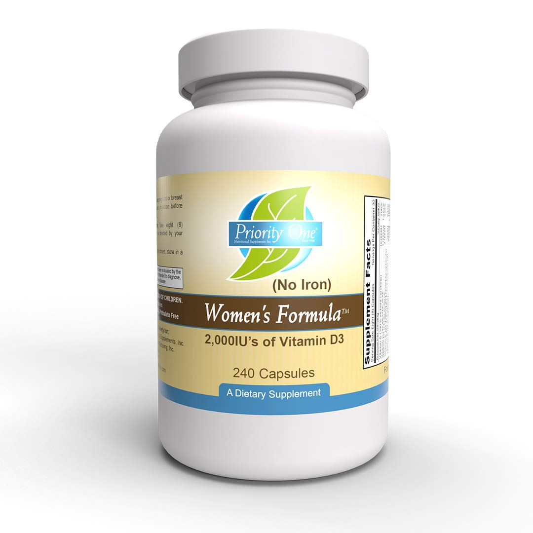 Amazon.com: Priority One Vitamins Women's Formula no Iron 240 Capsules ...