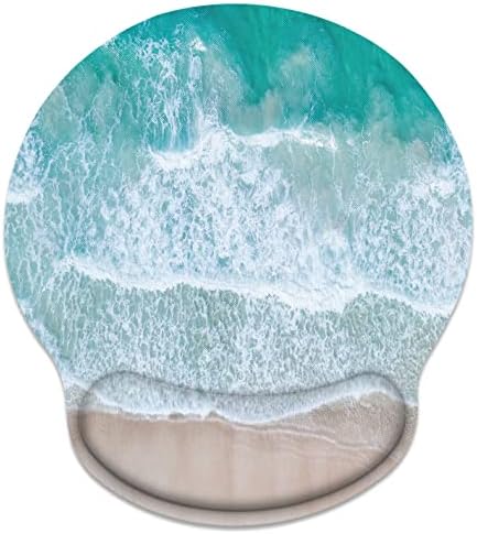 Amazon.com: Britimes Green Mouse Pad 2pcs Set with Wrist Support Non ...