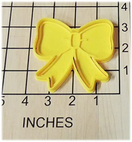 Amazon.com: Ribbon Bow Shaped Cookie Cutter and Stamp #1215 : Home ...