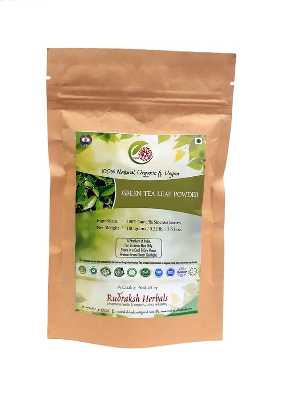 Rudraksh Herbals Green Tea Leaf Powder-(100 gm) : Amazon.in: Beauty