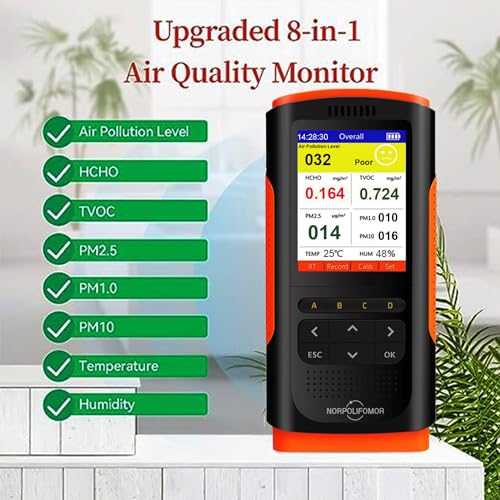 Snapklik.com : Norpolifomor Real Time Air Quality Detector AQI Monitor ...