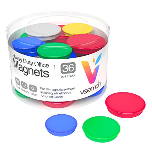 36-Piece Veemoh Heavy Duty Office Magnets Pack - Office, - Want It All