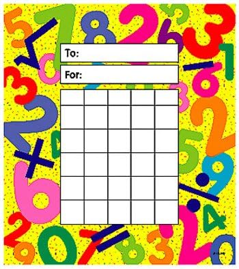 Math Fun Incentive Reward Chart Pad : Amazon.co.uk: Stationery & Office ...