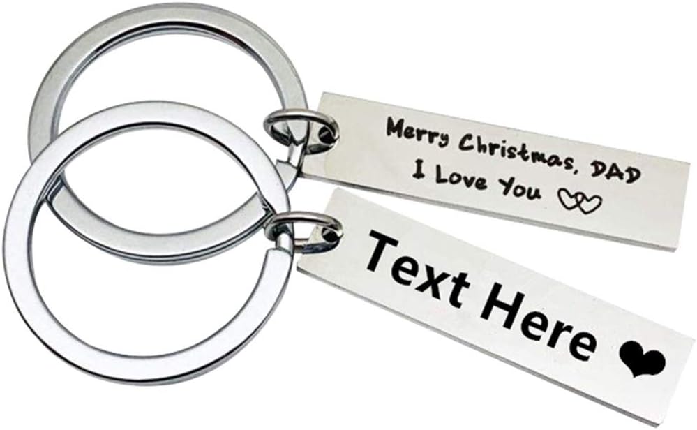 Personalized Custom Keychain Engraved Customized Name Keychain Gift for ...